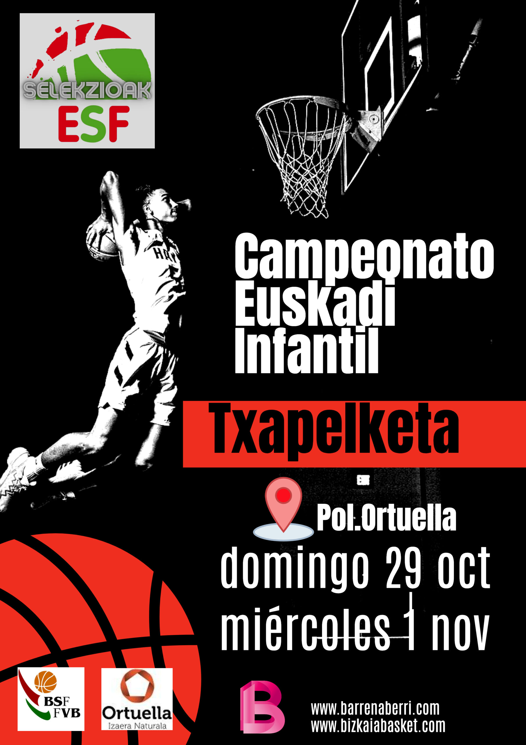 Campeonato Euskadi y Nafarroa Infantil de selecciones en Ortuella 29oct/1nov - Barrena Berri ...